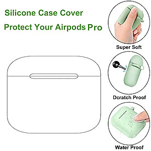 Cute Case for Airpods Pro , 3D Silicone Dinosaur Shark Dog Animal Cartoon Protective Charging Cover Skin Keychain Design for Kids Teens Girls Boys (Rabbit Case)