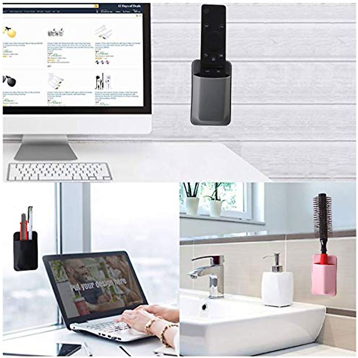 CA+ Cheap Sunday - 2 Packs Phone Wallet Card Holder for Phone Case Sleeves Stick On Wallet for Cell Phone Card Holder Durable Adhesive Sticker ID Credit Card Holder for Back of Phone (Black 2Pcs)