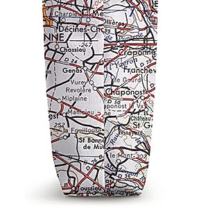 Vintage Lyon France Map (1959) Tote Bag