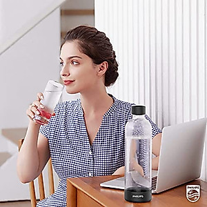 PHILIPS Sparkling Water Maker Soda Maker Soda Streaming Machine for Carbonating with 1L Carbonating Bottle, Seltzer Fizzy Water Maker, Compatible with Any Screw-in 60L CO2 Carbonator(NOT Included)