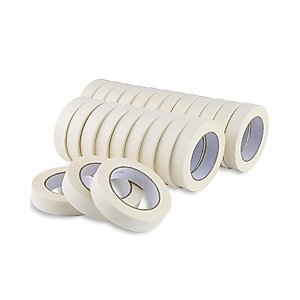 Lichamp Masking Tape 1 inch, 24 Pack General Purpose Masking Tape Bulk Multipack for Basic Use, 1 inch x 55 Yards x 24 Rolls (1320 Total Yards)