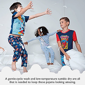 Disney Boys' The Nightmare Before Christmas 2-Piece Snug-Fit Cotton Pajamas Set, BEWARE JACK, 6