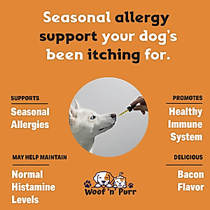 Natural Dog Allergy Relief - Helps to Naturally Support Allergy & Itch Relief for Dogs - Allergy Relief for Dogs Itching - Itch Relief for Dogs - Dog Itch Relief - Dog Allergy Support - 1 fl oz
