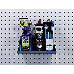 Triton Products 56120-SLV LocHook Shelf with Garment Hanger, 12" x 10", Silver