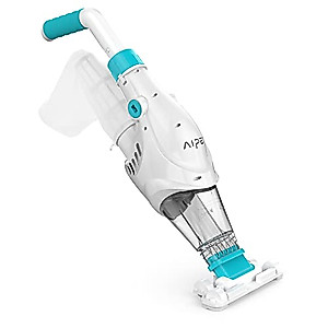 AIPER Handheld Pool Vacuum, Cordless Rechargeable Pool Vacuum Cleaner with Scrub Brush Head, Large Filter Bag, Perfect for Above-Ground/In-Ground Pools, Small Pools