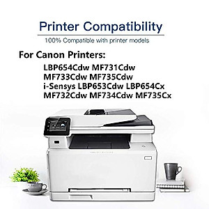2-Pack (Magenta) Compatible LBP654Cdw MF731Cdw MF733Cdw MF735Cdw i-Sensys LBP653Cdw Laser Toner Cartridge (High Capacity) Replacement for Canon CRG-046 (CRG-046M) Printer Toner Cartridge