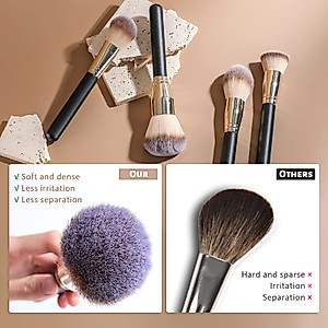 BS-MALL Makeup Brush Set 4 Pcs Premium Foundation Synthetic Powder Concealers Makeup Brushes Big Cosmetic Brushes