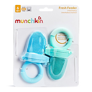 Munchkin Fresh Food Feeder, 2 Pack, Blue/Mint