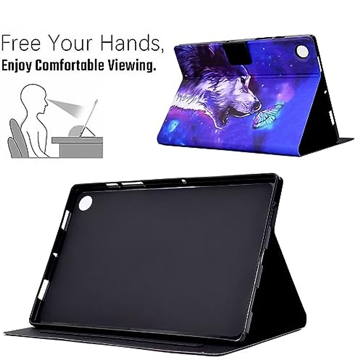 Compatible with/Replacement for Tablet PC Samsung Galaxy Tab A8 10.5 inch 2021 SM-X200/X205/X207 PU Leather Flip Cover Stand Wallet Case XXDY11(4)