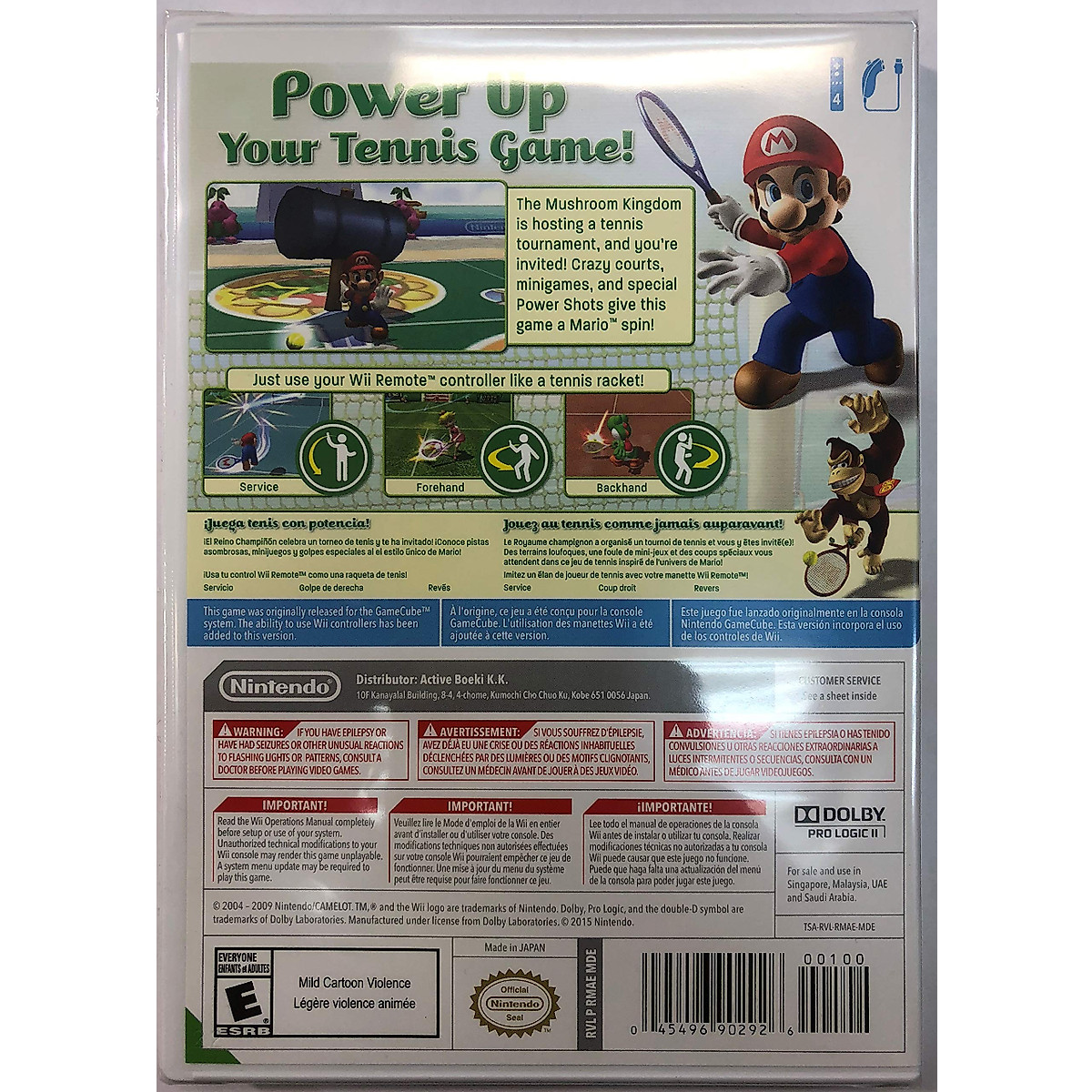 Mario Power Tennis Nintendo Wii ( World edition ) ( nintendo select )