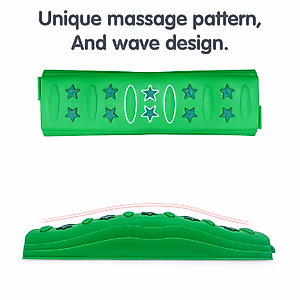 monleelnom Children's Outdoor Wave-Shaped Balance Beam Stepping Stones Children's Obstacle Course Five-Star Pattern Non-Slip Texture The Bottom is Equipped with Non-Slip mats (4CS)