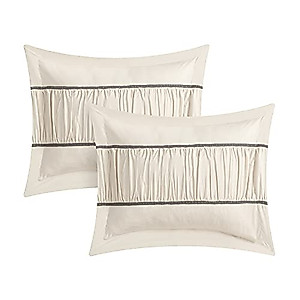 Chic Home CS3135-AN Mayan 24 Piece Bed in a Bag Comforter Set, King, Off-White