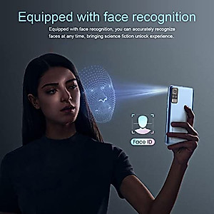 Android Unlocked Cell Phones, Y53S 5.45in FHD Screen Dual SIM Face Unlocked Mobile Phone, 2GB RAM 32GB ROM Ultra Thin Smartphone, 128G Expansion, 2800mAh, Dual Camera, Bluetooth(Light Blue)