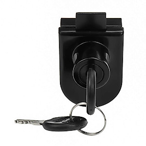 LC LICTOP Zinc Alloy No Drill Glass Door Lock Showcase Lock Single Door Lock with Keys (408- Key Alike) 2 Set