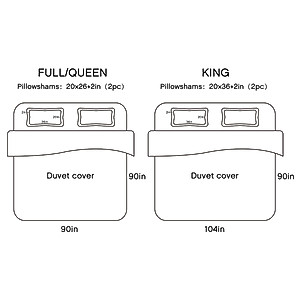 Merryfeel Cotton Duvet Cover Set,100% Cotton Seersucker Stripe Duvet Cover Set, Yarn Dyed Bedding Set,3 Pieces - Full/Queen - Grey