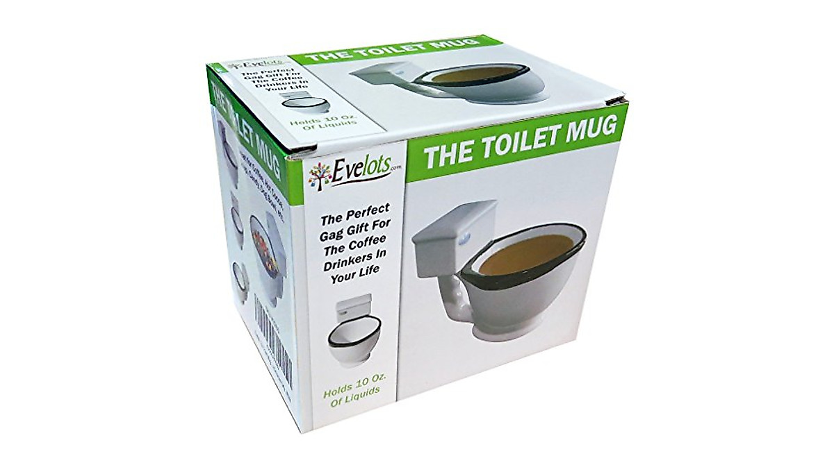 Evelots Toilet Mug - Funny Ceramic Gift Idea