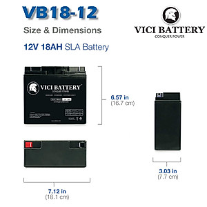 VICI Battery VB18-12 - 12V 18AH Replacement for AJC Replacement Battery for Jump N Carry JNC105 Jump Starter 12V, 18Ah Jump Starter Batteries
