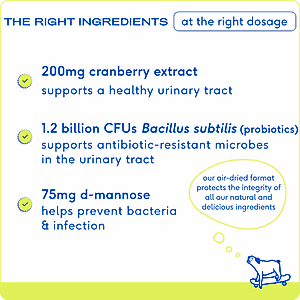 Native Pet Dog UTI Treatment - Cranberry Chews for Dogs and Cat UTI - Bladder Control for Dogs - Dog Urinary Tract Infection Treatment - UTI Medicine for Dogs - Dog Cranberry Supplement - 30 Chews