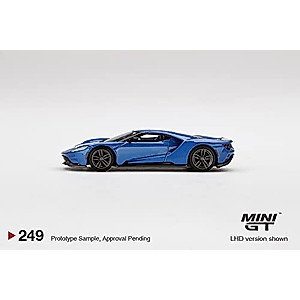 Mini GT 1:64 Ford GT (Liquid Blue) #249 - MIJO Exclusive USA Limited