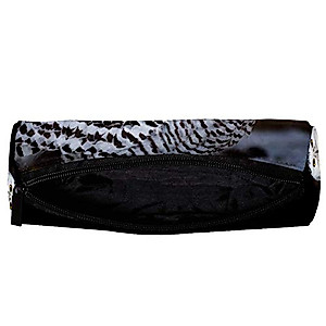 Snowy Owl Pencil Bag Pen Case Stationary Case Pencil Pouch Desk Organizer Makeup Cosmetic Bag for School Office