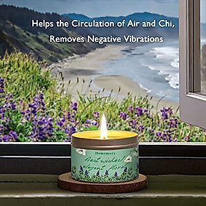 Sage & Freesia Scented Candles for Women, Aromatherapy Candles for Relaxation, Highly Scented Candles for Home, Natural Soy Candles with Essential Oils, Sage Candles for Cleansing House, 6oz