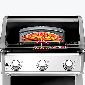 GRILIFE Pizza Oven, Outdoor Portable Pizza Maker with Pizza Stone, Pizza Peel and Portable Bag for Propane Gas, Wood Fire, Pellet Grill Outside