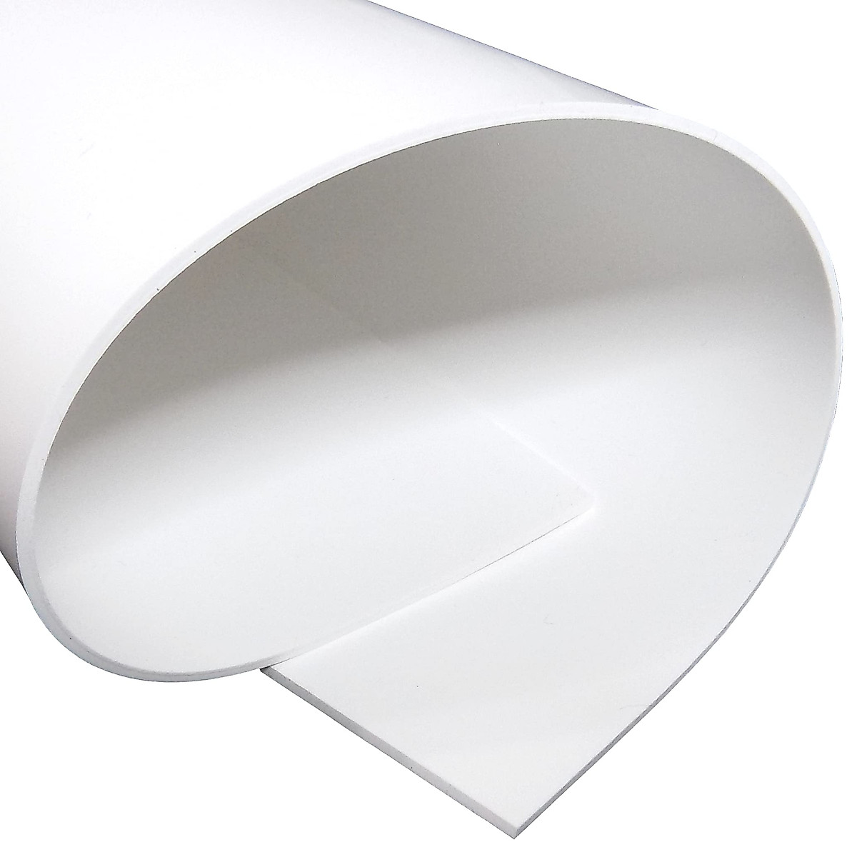 White Silicone Rubber Sheet, 60A Duro, 1/16 x 9 x 12 Inch, Food Grade, Made in the USA, No Adhesive Backing, High Temp Heavy Duty for Gaskets DIY Food Covers Lids Sealing Material Pads Oven Protection