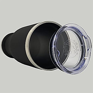 LaserGram 14oz Vacuum Insulated Pilsner Mug, Trombone, Personalized Engraving Included (Black)