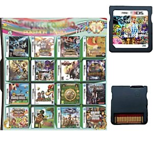 Peakfun 208 in 1 Game Cartridge Multicart,DS Pack Card Compilations, Fine Works Combo Multicart for Ninte-ndo DS, NDSL, NDSi, NDSi LLXL, 3DS, 3DSLLXL, New 3DS 2DS, 2DS LLXL (black)