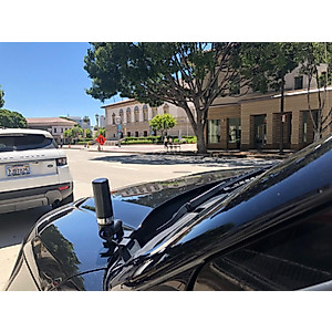 Anina 3DB Gain GMRS Antenna NMO Mount, Dual-Band UHF VHF 136-174MHz 400-470MHz, 3.5” Antenna NMO Connection for Midland Car Truck Ham Radio Amateur Mobile Radio Two Way Radio Marine Boat VHF Radio