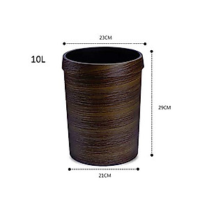 Daliuing 10L Trashcan Waste Basket Living Room no lid Press Ring Size Paper Basket Toilet Trash can Swing Waste Basket for Bathrooms, Kitchens, Home Offices, Dorm Rooms