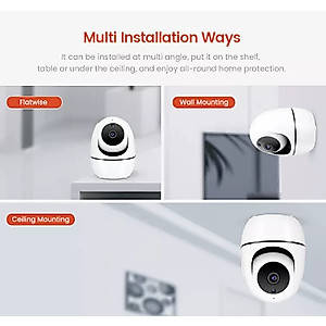 Two Way Audio Alarm 360 IP Baby Pet Cam Smart tuya Wireless Baby Sleep Monitoring Camera 1080P WiFi Audio Video Baby Monitor (WS-Q5)