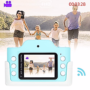VADUMA Kids Camera Built in WiFi Zero Ink Toddler Print Camera 24 Million Dual Camera Digital Camera ABS Material Ergonomic Design Camera