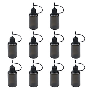 T Tulead Precision Tip Applicator Bottles Plastic Squeeze Bottle 30ml Needle Tip Bottle Applicator 10PCS