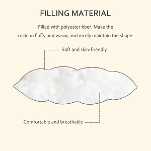 ELFJOY Set of 2 Kawaii Chair Cushions Toast Cute Seat Cushion with Ties, 2 Pack Office Chair Cushion with Anti Skid Particle, Kids Chair Pads for Home Dinning Kitchen Desk Chair Toast Bread 15.7 Inch