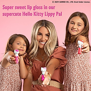 Lip Smacker Lippy Pals Swirls, Sanrio Hello Kitty, Flavored Moisturizing & Smoothing Soft Shine Lip Balm, Hydrating & Protecting Fun Tasty Glossy Finish , Cruelty-Free & Vegan - Kiwi
