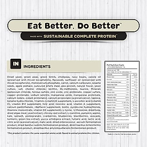 Nature's HUG Dry Dog Food, Senior-Toy & Small Breeds, 5 lb. Bag, Chicken Flavor Plant-Based Protein Vegetarian Kibble, Grain-Free, Allergen-Free, Complete Protein & Balanced Nutrition