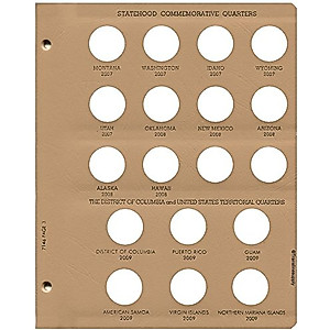 Dansco US Statehood Quarter with Territories Date Set Coin Album 1999-2009 #7146