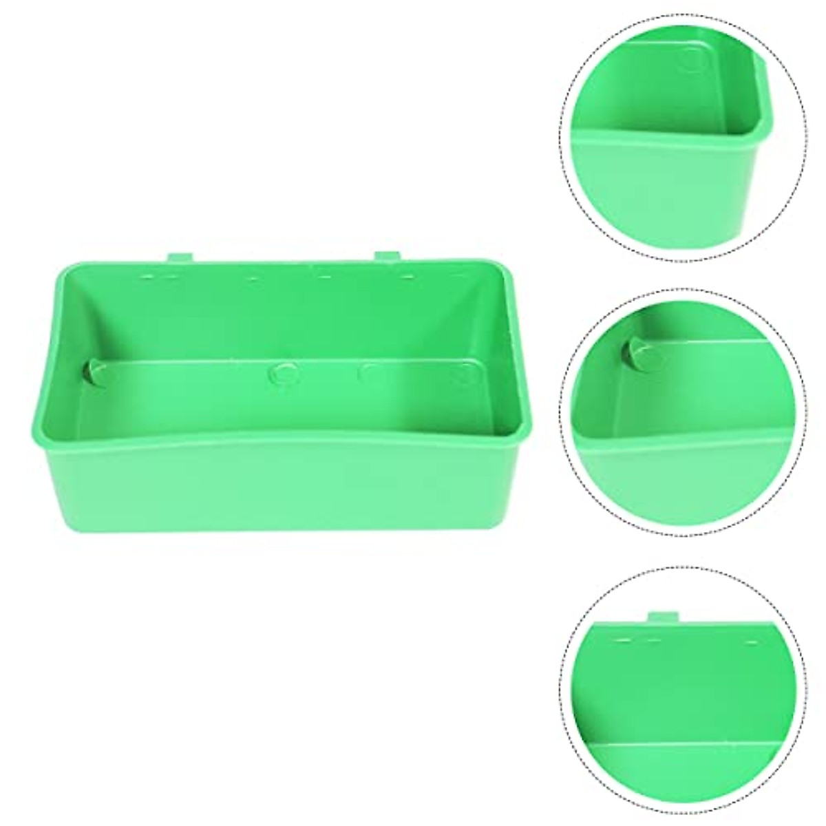 BCOATH Bird Cage 4 pcs Conure Accessories Shower Accessory Decor Hanging Bath Supplies Container Parakeet Cockatiel Pet Parrot for Bowl Tub Brid Green Feeding Plastic Cage Bathtubs Bird Bird Feeder