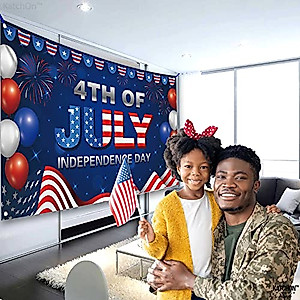 XtraLarge, 4th of July Banner - 72x44 Inch | 4th of July Backdrop, 4th Of July Decorations | Independence Day Banner, Independence Day Decorations | Fourth Of July Decorations, Patriotic Decorations