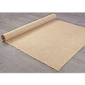 CleverDelights 36" Premium Burlap Roll - 10 Yards - Finished Edges - Tight Weave Natural Jute Burlap Fabric