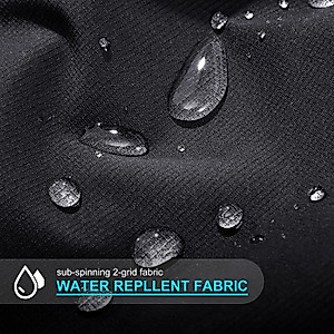 CAMEL CROWN Women's Ski Jacket Waterproof Warm Winter Snow Coat Hooded Mountain Outdoor Windbreaker Windproof Jacket Black XL