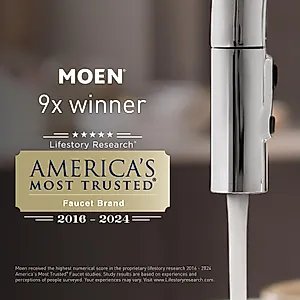 Moen Eva Replacement Tub Diverter Spout for Bathroom Shower Faucet with Slip Fit Connection, Brushed Nickel - Ideal for Water Delivery, 3853BN