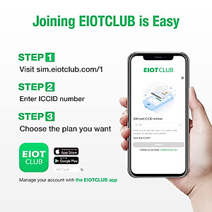 EIOTCLUB Data Only SIM Card Triple Play -6G 90Days- Perfect for 4G Ccellular Security, Solar, and Hunting Trail Cameras and IoT Devices (USA Coverage, 3-in-1 Cut)