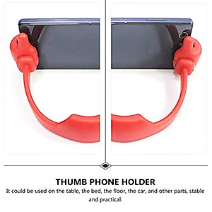 Zerodeko 6pcs Thumbs Up Cell Phone Stands Mobile Phones Stand with Hand Holder for Desk Office Desktop Tablet Cellphone Thumb Holder Adjustable Flexible Hard Plastic