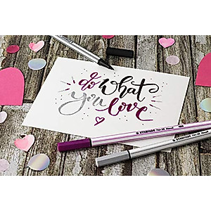 STABILO Premium Fibre-Tip Pen Pen 68 brush - Wallet of 10 - Assorted colors