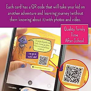 Smarti Scratch 50 Lunch box Trivia notes for kids, with QR code that will take them to expended answer & Inspirational and Motivational Thinking of You Notes Cards for Boys & Girls ages 9-11