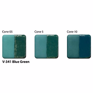 Amaco Velvet Underglaze - 2 Ounce Jar - V-341 Blue Green