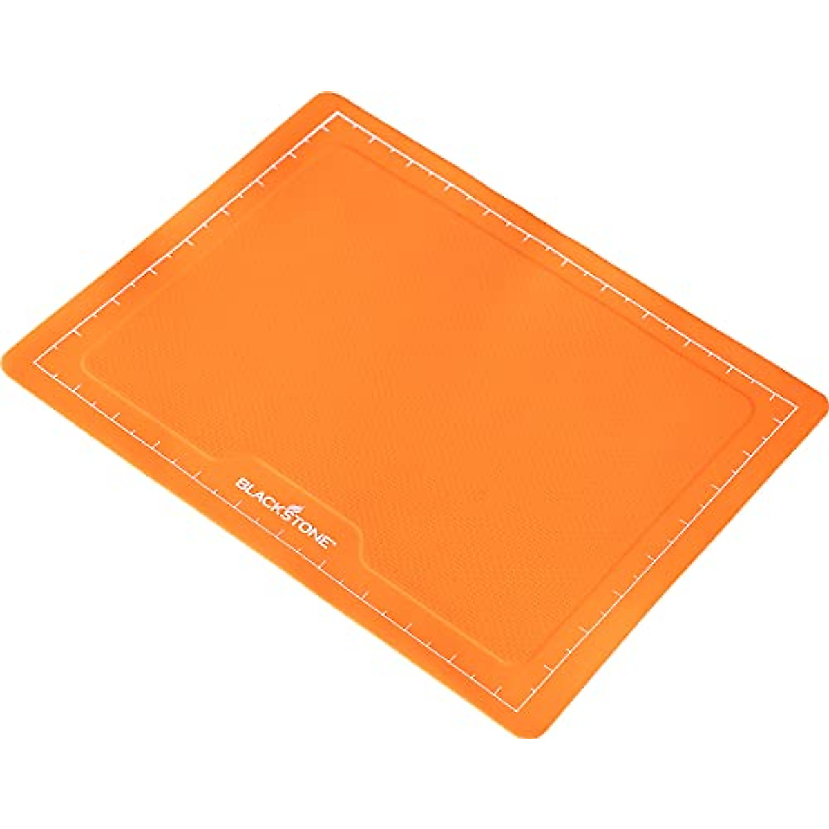 Blackstone 5433 Knife Roll Kit 1 Silicone Prep Mat, Integrated Salt and Pepper Shaker, 1 Large Prep Knife, 1 Small Prep Knife, 1 Containment Tube, Stainless Steel, Chef Travel Roll Bag/Case Orange