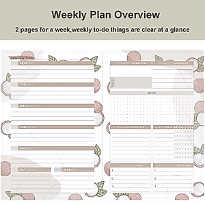 2024 Planner,12 Months Undated Monthly and Weekly Planners,Vegan PU Leather Hardcover A5 Agenda with Elastic Closure,Dotted Grid Pages,3 Bookmarks,Start Anytime - Green